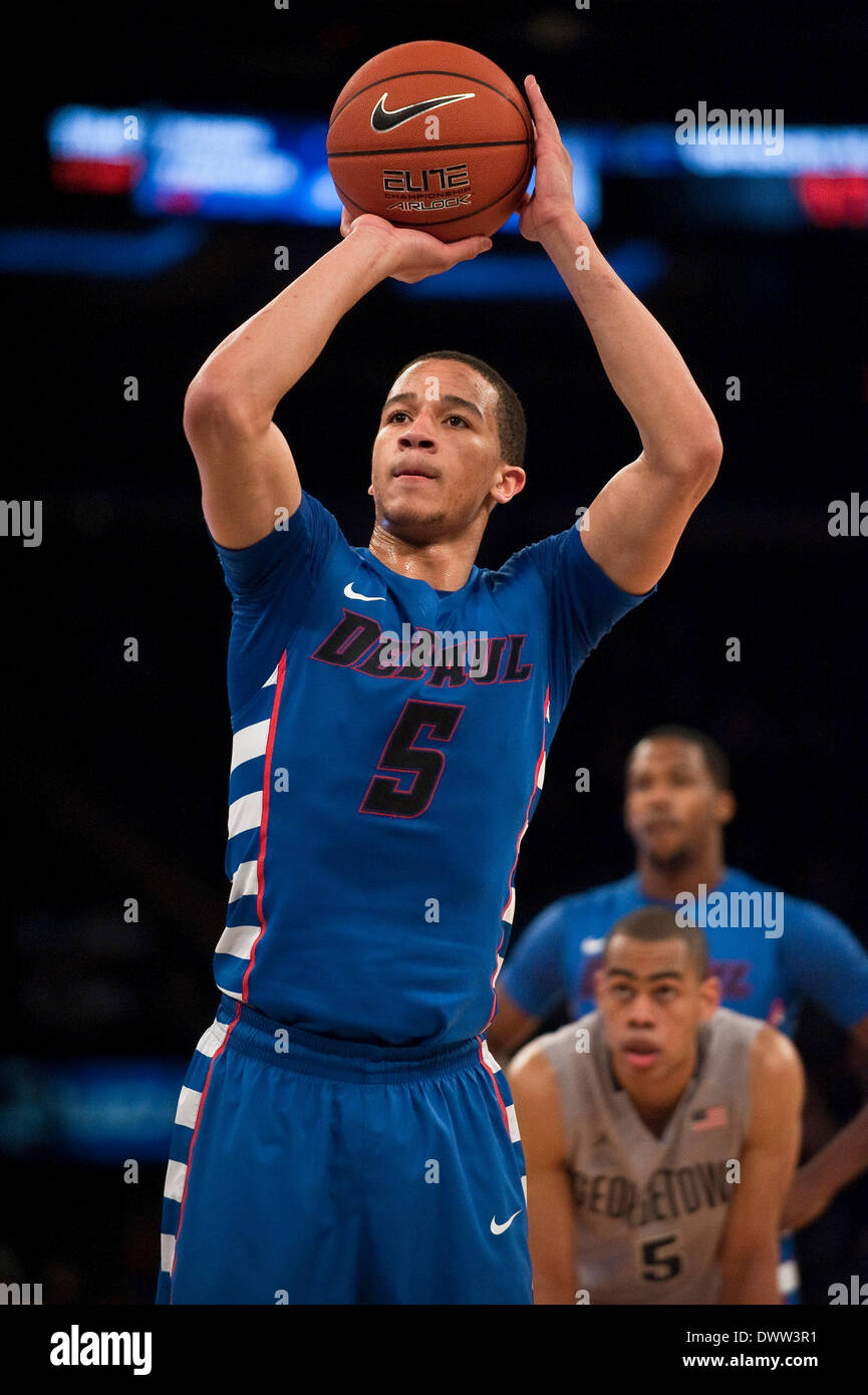 New York, New York, USA. 12th Mar, 2014. DePaul's guard Billy Garrett ...