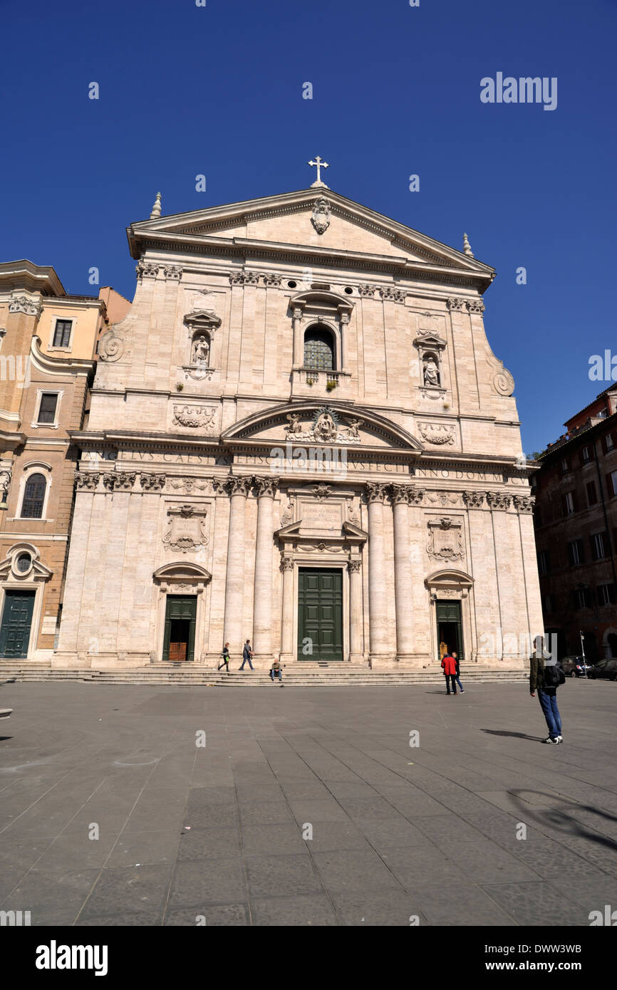 Italy, Rome, church of Santa Maria in Vallicella (Chiesa Nuova Stock ...