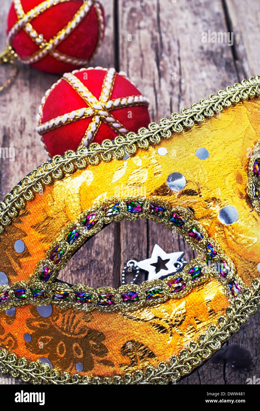 composition with new-year toys and knick-knackeries to Christmas Stock ...