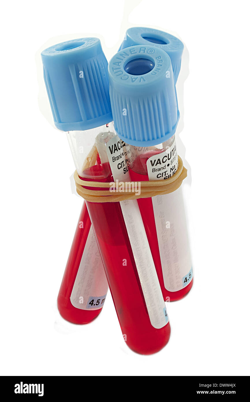 Blood sample collection Cut Out Stock Images & Pictures - Alamy