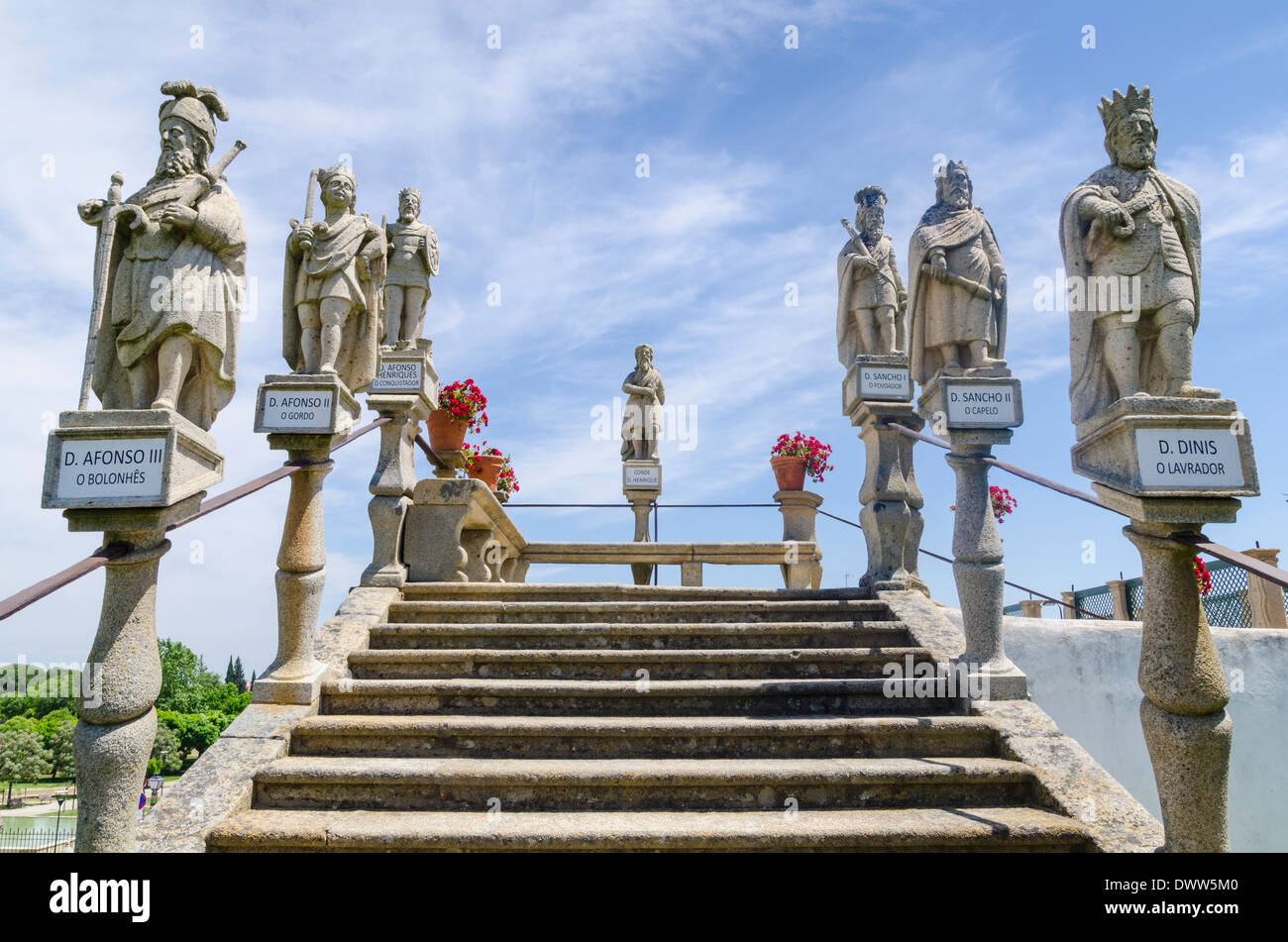 Detail of the Kings Steps in the Episcopal Palace Garden of Castelo ...