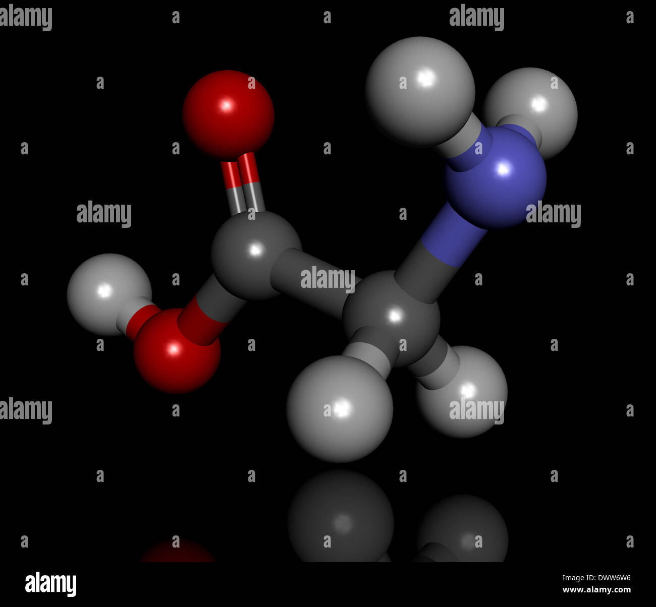 Glycine molecule hi-res stock photography and images - Alamy