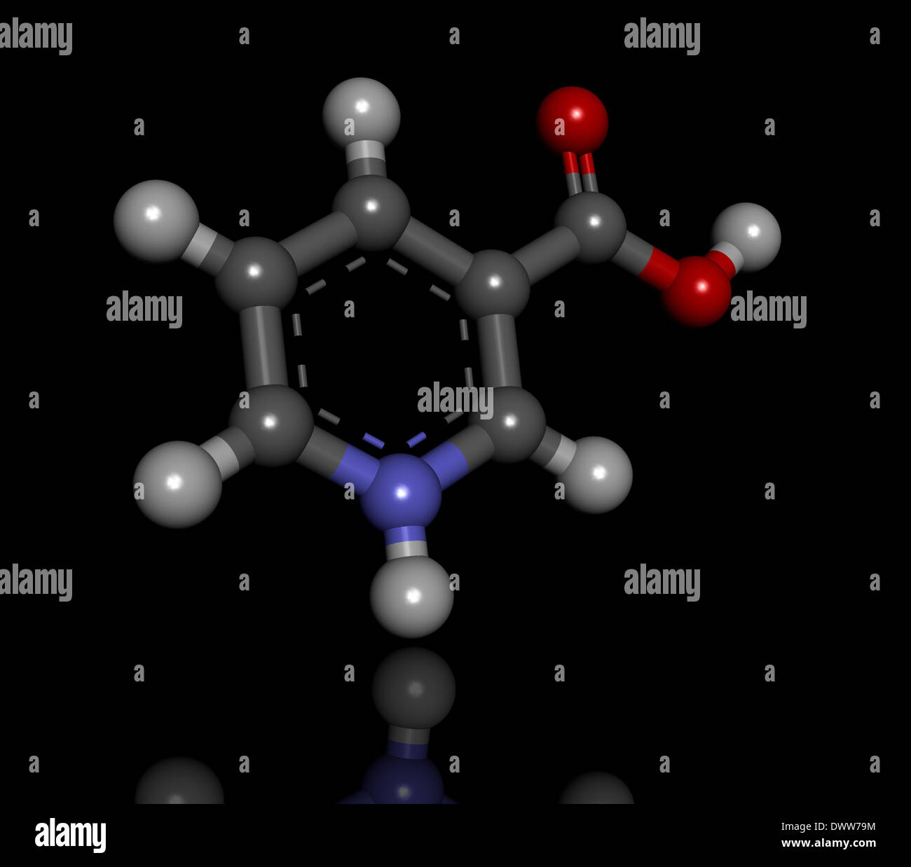 Vitamin b3 molecule Stock Photo - Alamy
