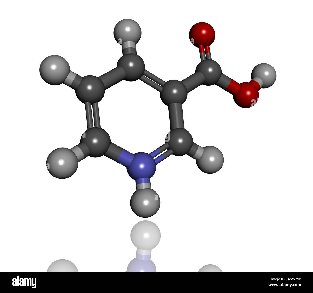 Vitamin b3 niacin molecule chemical hi-res stock photography and images ...