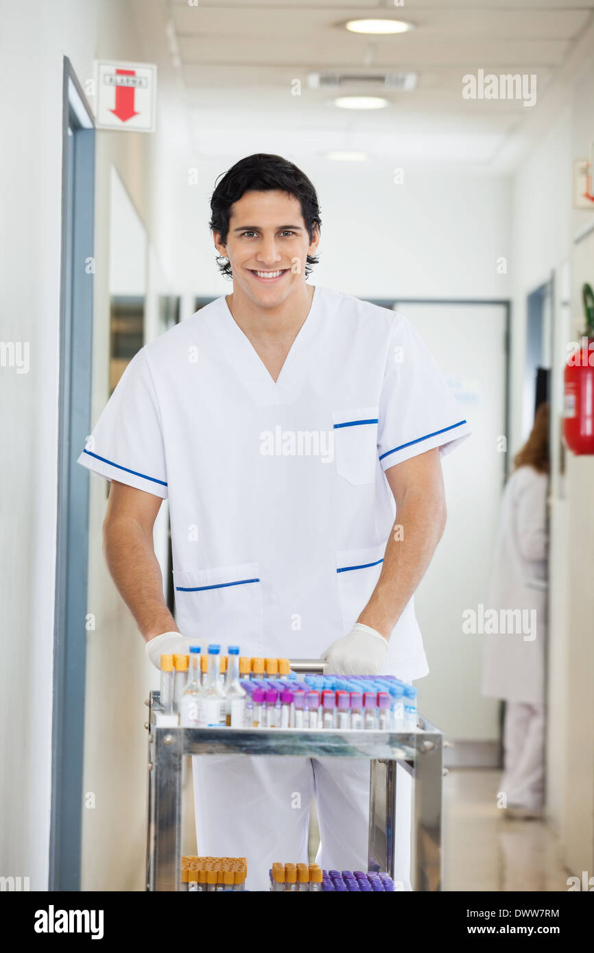 Male scientist hallway hi-res stock photography and images - Alamy