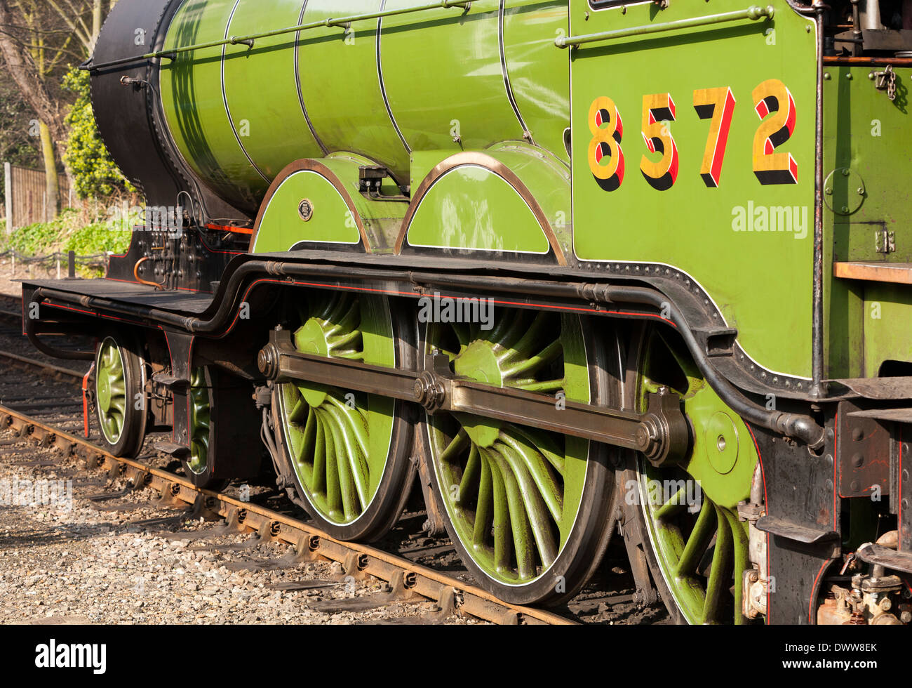 Green steam train hi-res stock photography and images - Alamy