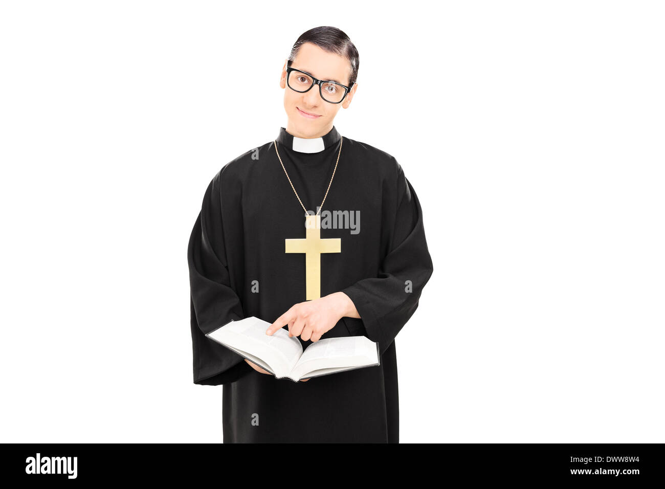 Pointing to the bible hi-res stock photography and images - Alamy