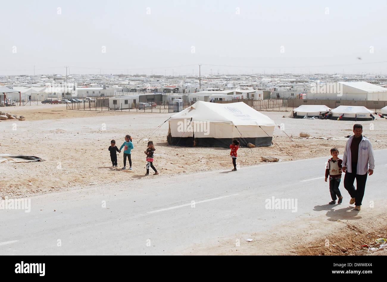 The Zaatari refugee camp in Jordan on March 4, 2014 (CTK Photo/Tereza ...