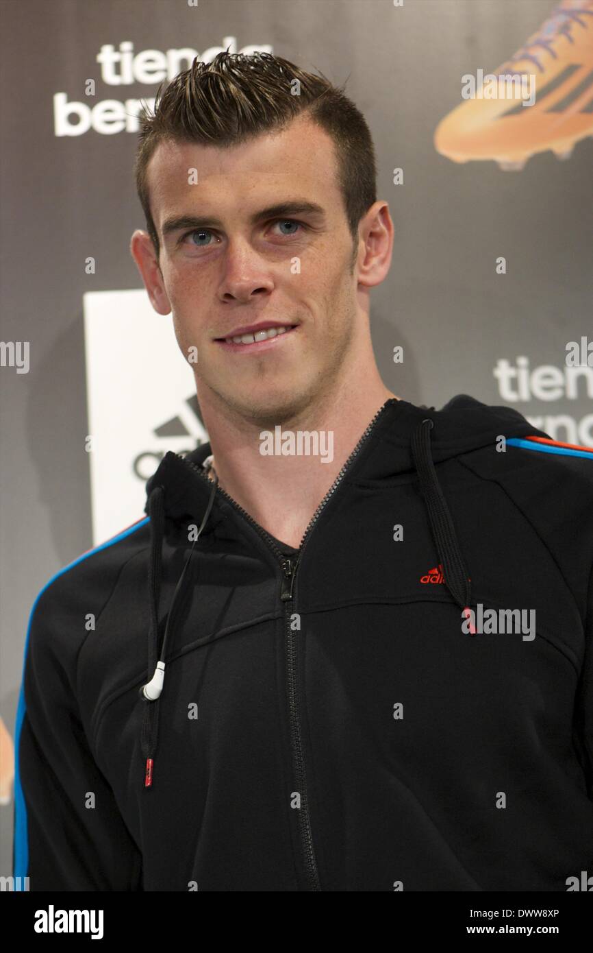 Madrid, Spain. 13th Mar, 2014. Gareth Bale presents his new boots ...