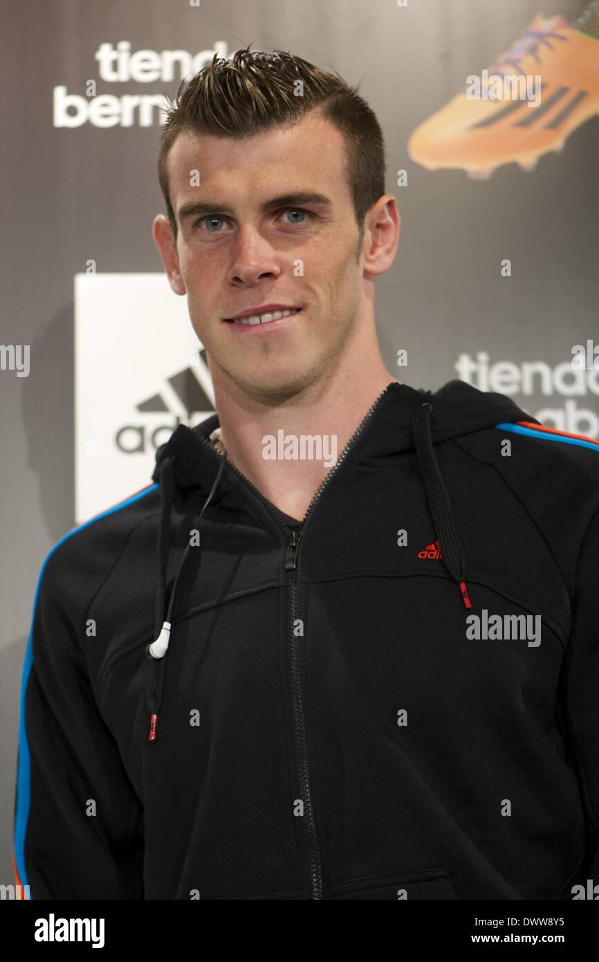 Madrid, Spain. 13th Mar, 2014. Gareth Bale presents his new boots ...
