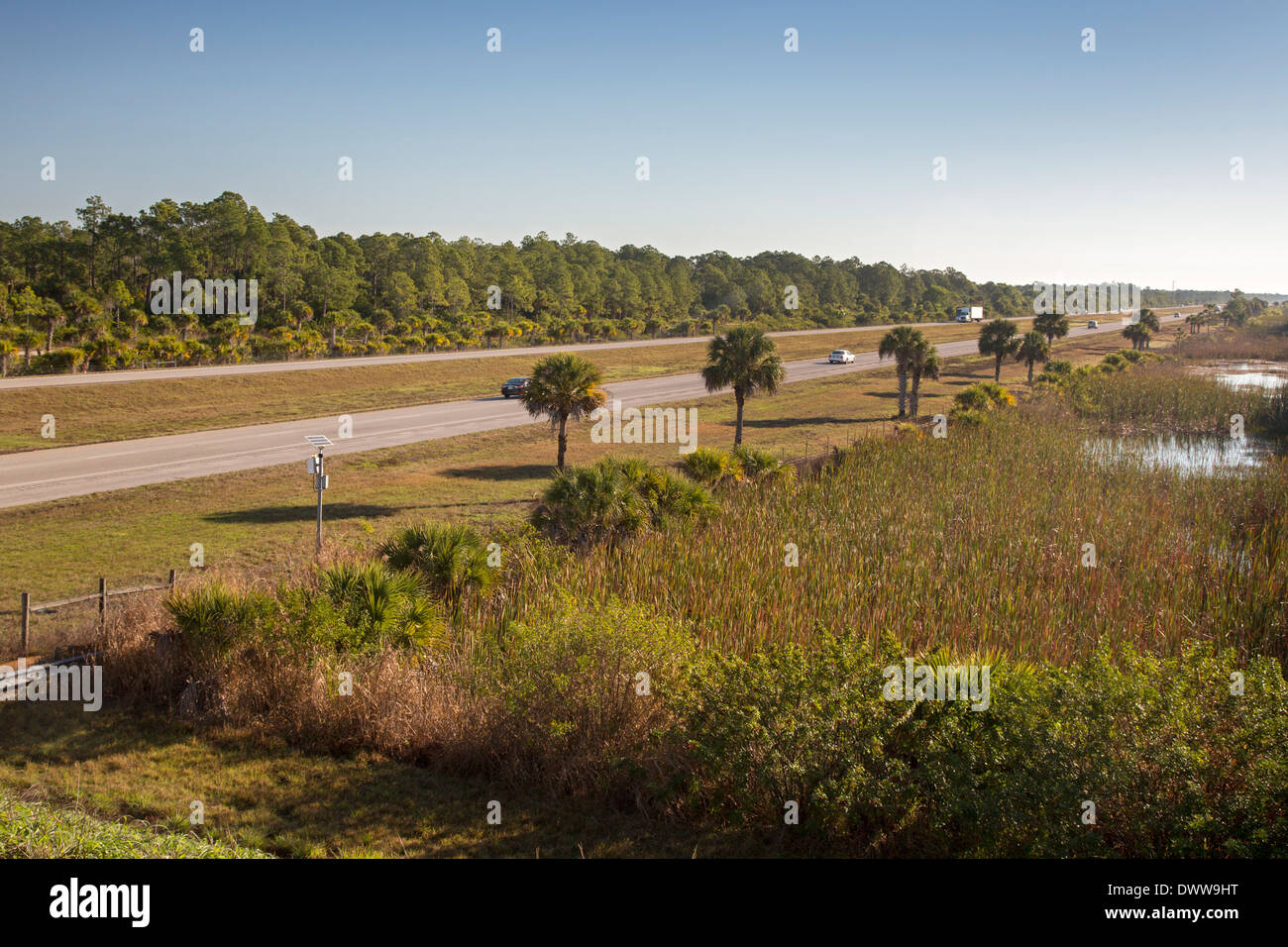 I 75 interstate highway toll road alligator alley everglades hi-res ...
