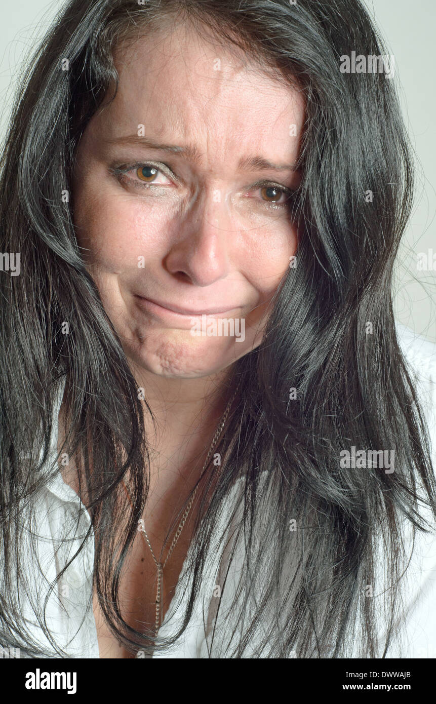image of a weeping woman desperate Stock Photo - Alamy