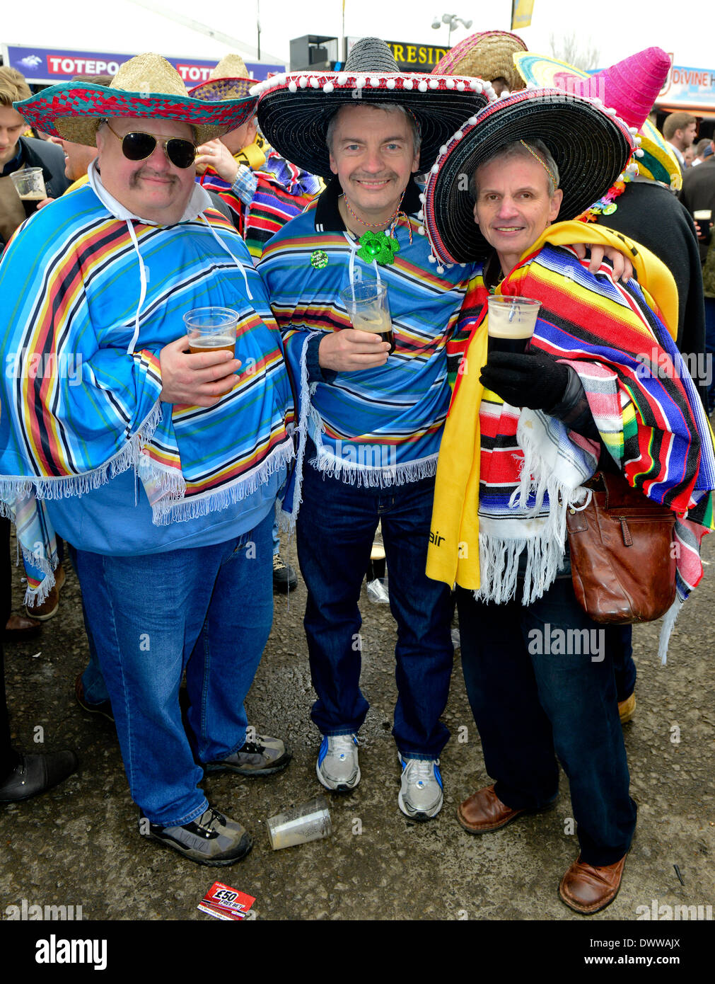 Cheltenham, UK. 13 March 2014. Atmosphere shots at Cheltenham Gold Cup ...