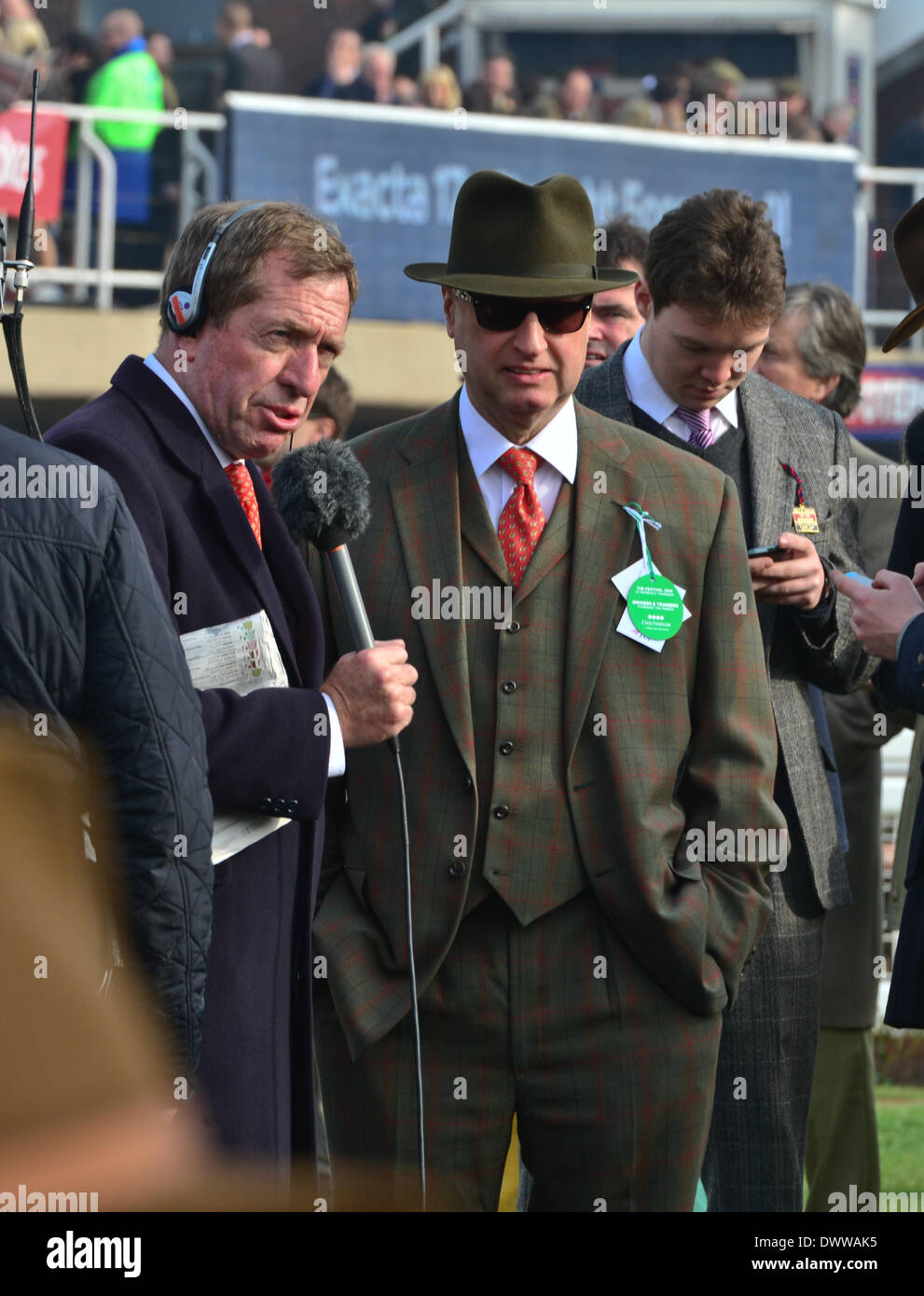 Cheltenham, UK. 13 March 2014. Investment banker Rich Ricci at ...