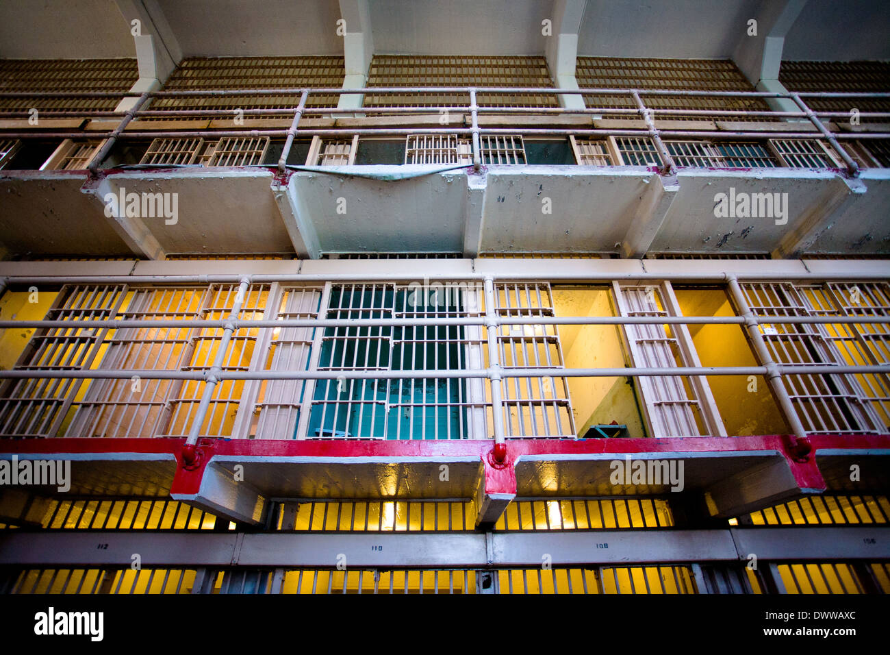 Cells on 'Michigan Avenue', Main Cell Block, Alcatraz Island, San ...