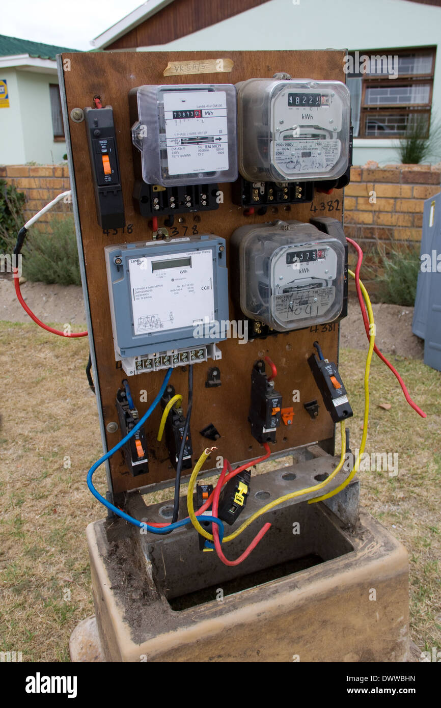 Analog electricity meters (seen here) were replaced by digital meters ...