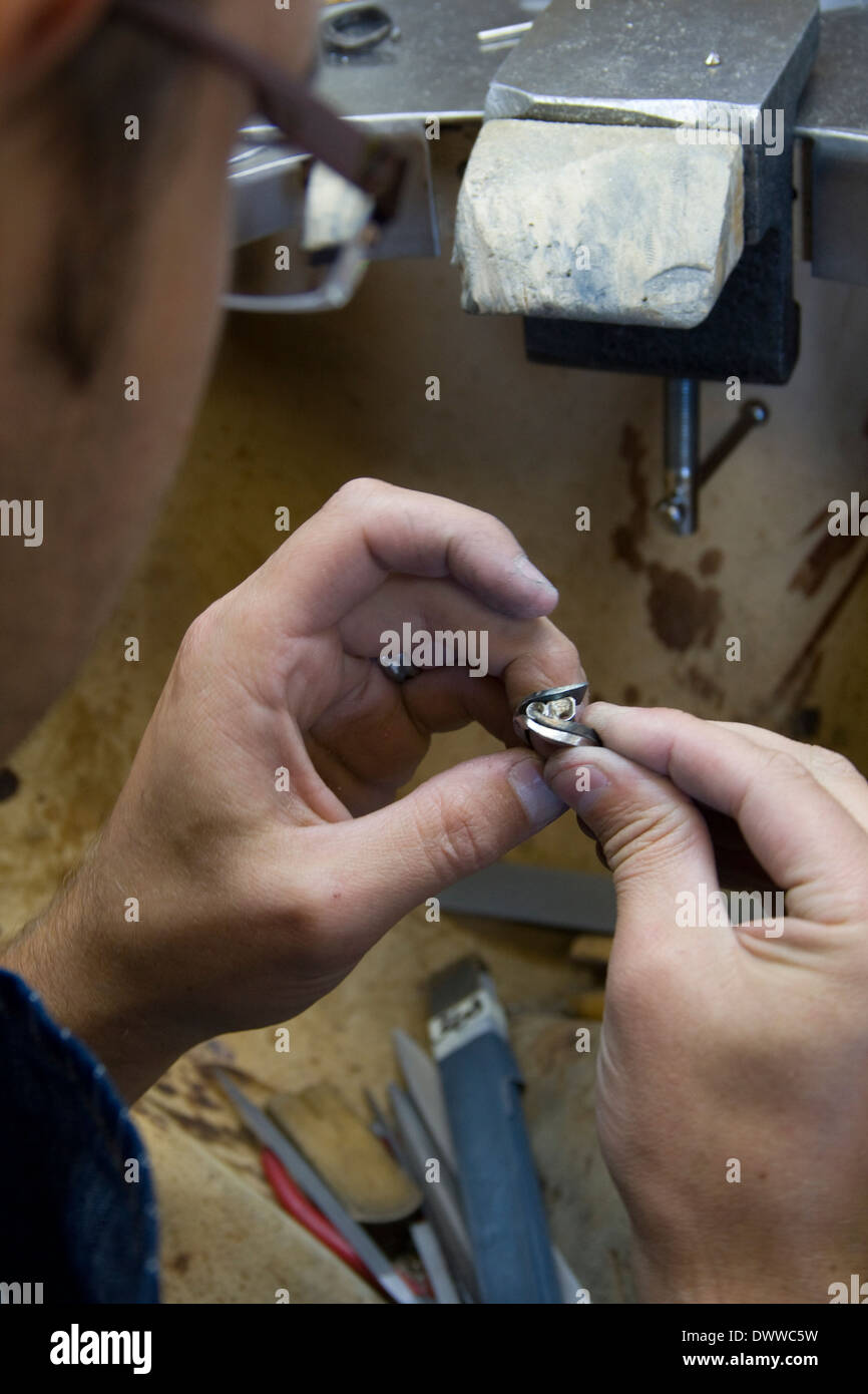 Evan Swift is a goldsmith trained to work with the tough metals ...
