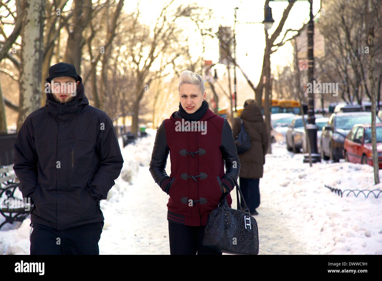 Unidentified people on the street Stock Photo - Alamy