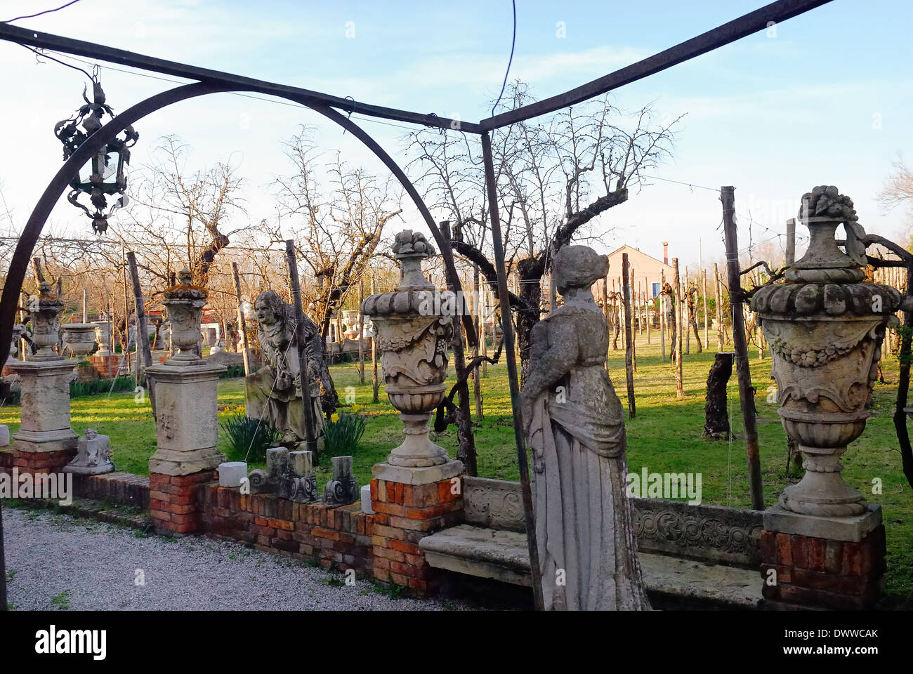 Venice lagoon, island of Torcello : an Italian garden Stock Photo - Alamy
