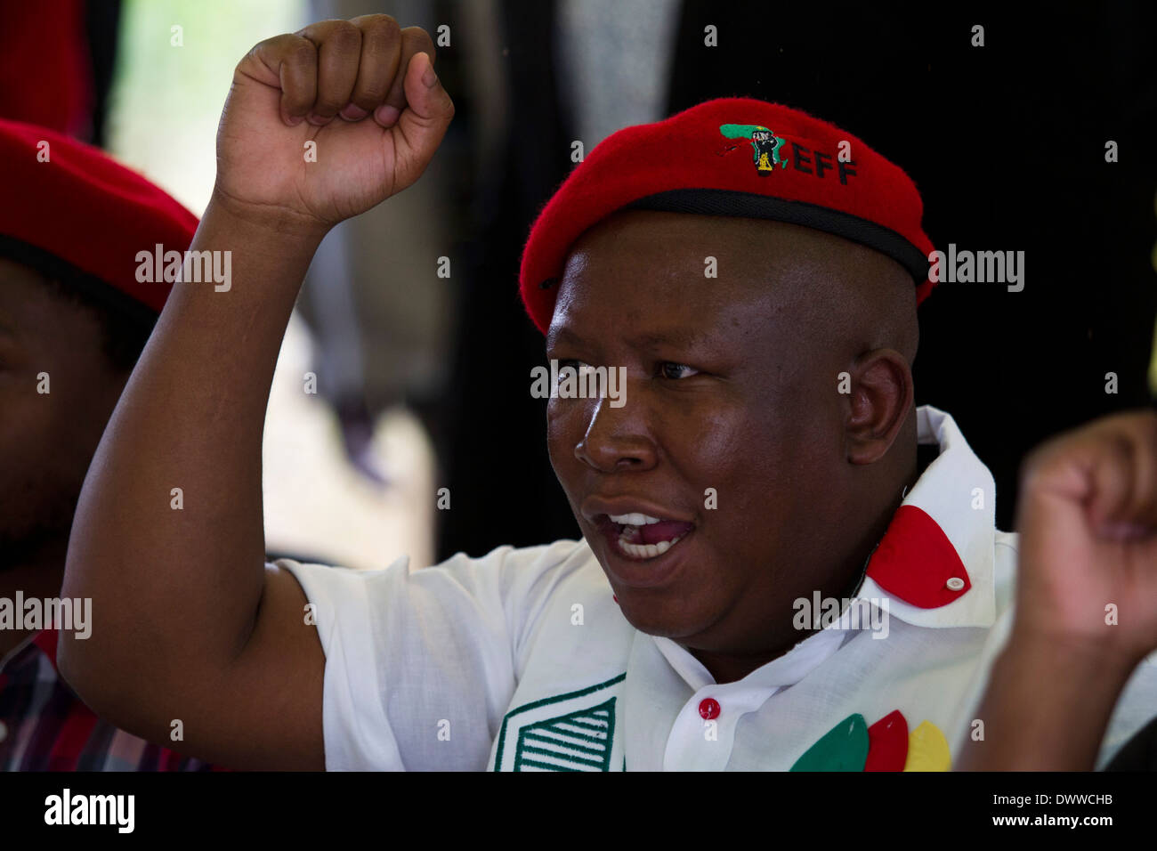 Leader Of The Economic Freedom Fighters Julius Malema Speaks To The