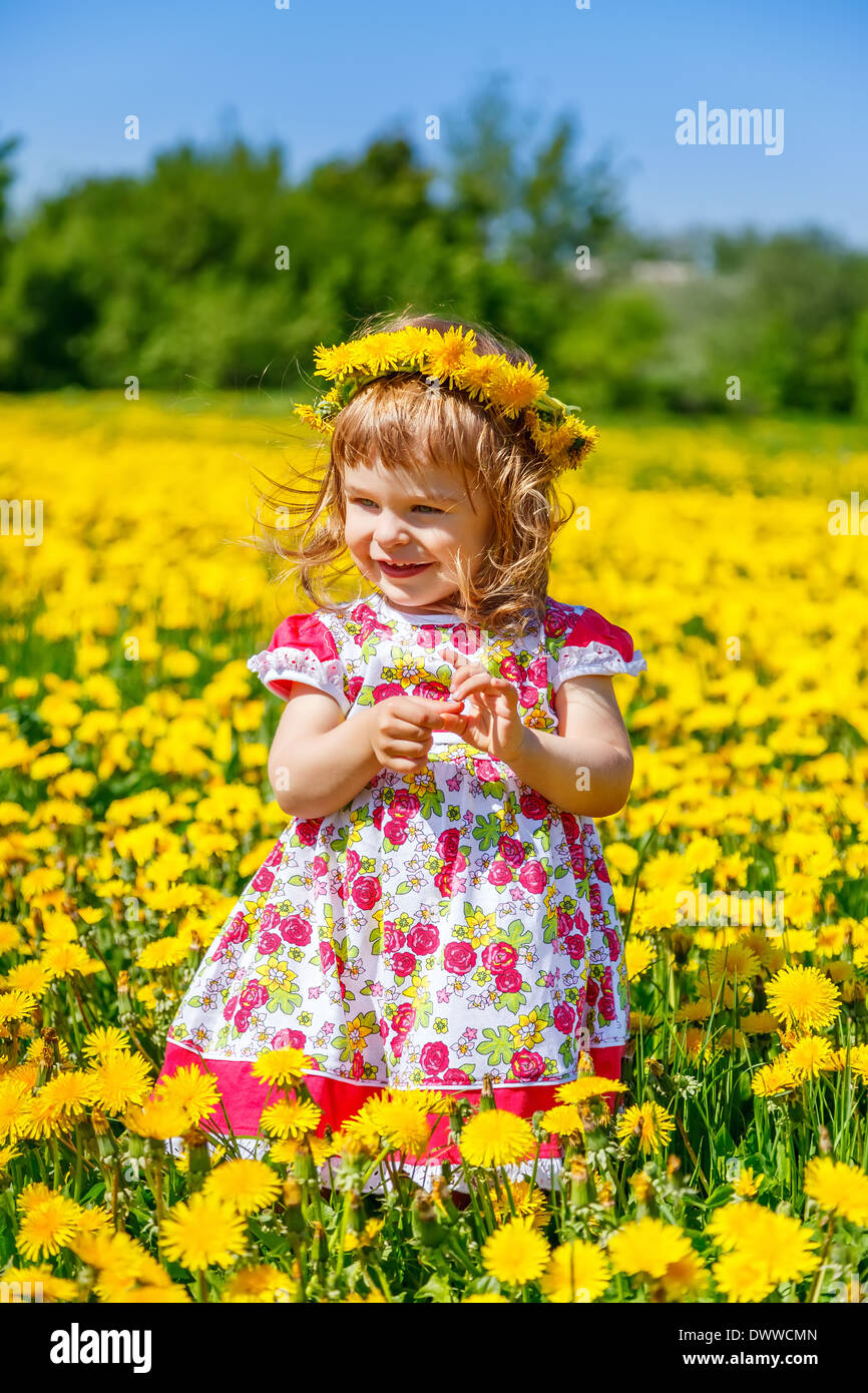 Little girl in the park Stock Photo - Alamy