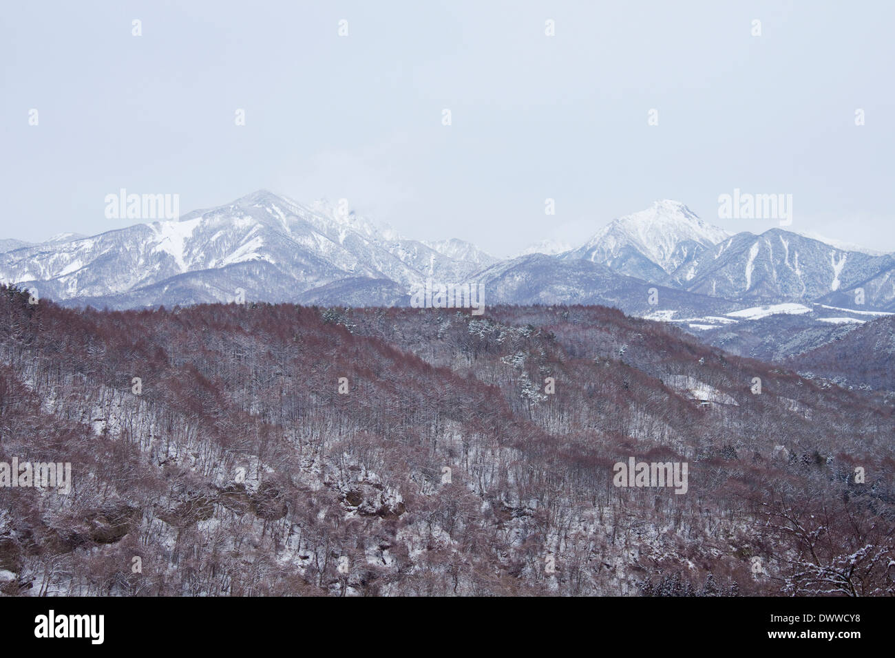 Mt Yatsugatake in winter, Nagano Prefecture, Japan Stock Photo - Alamy