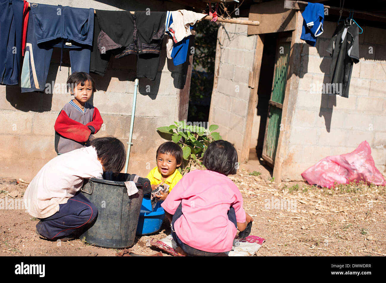 Children wash hi-res stock photography and images - Alamy
