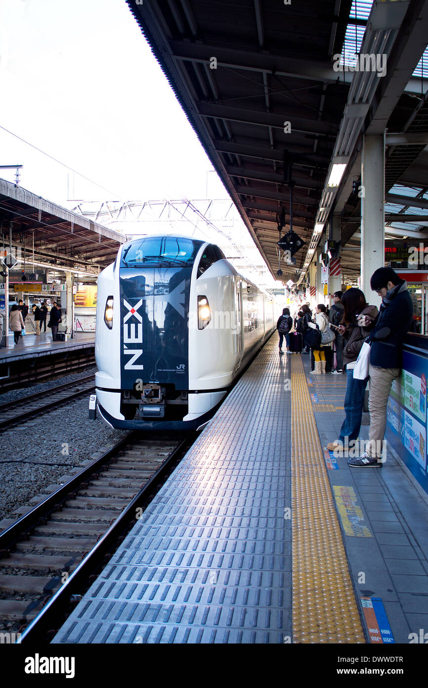 Japan Airport Train - NEX Stock Photo - Alamy