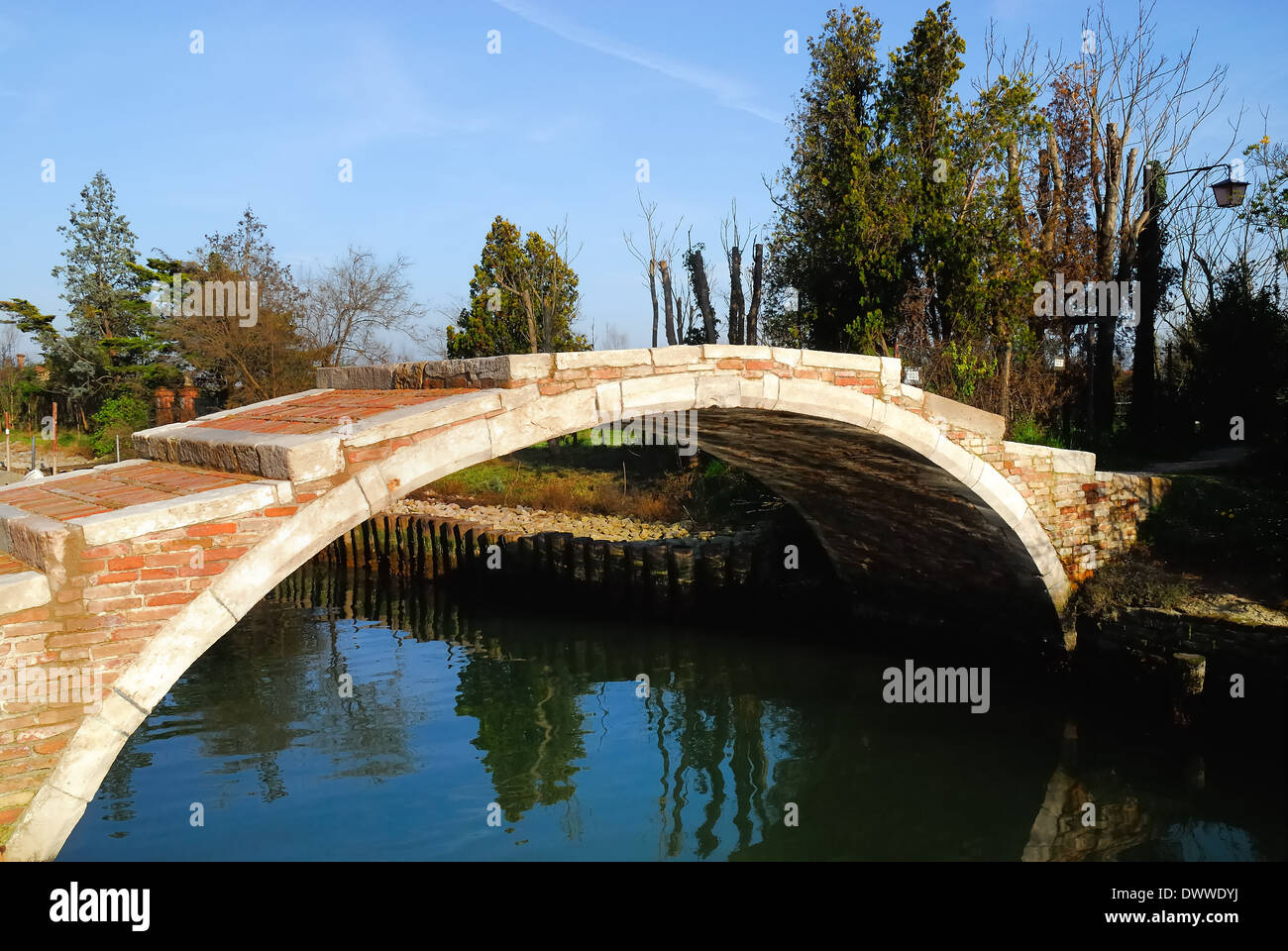 Island of Torcello, Venice lagoon, Italy : the Devil's Bridge Stock Photo - Alamy