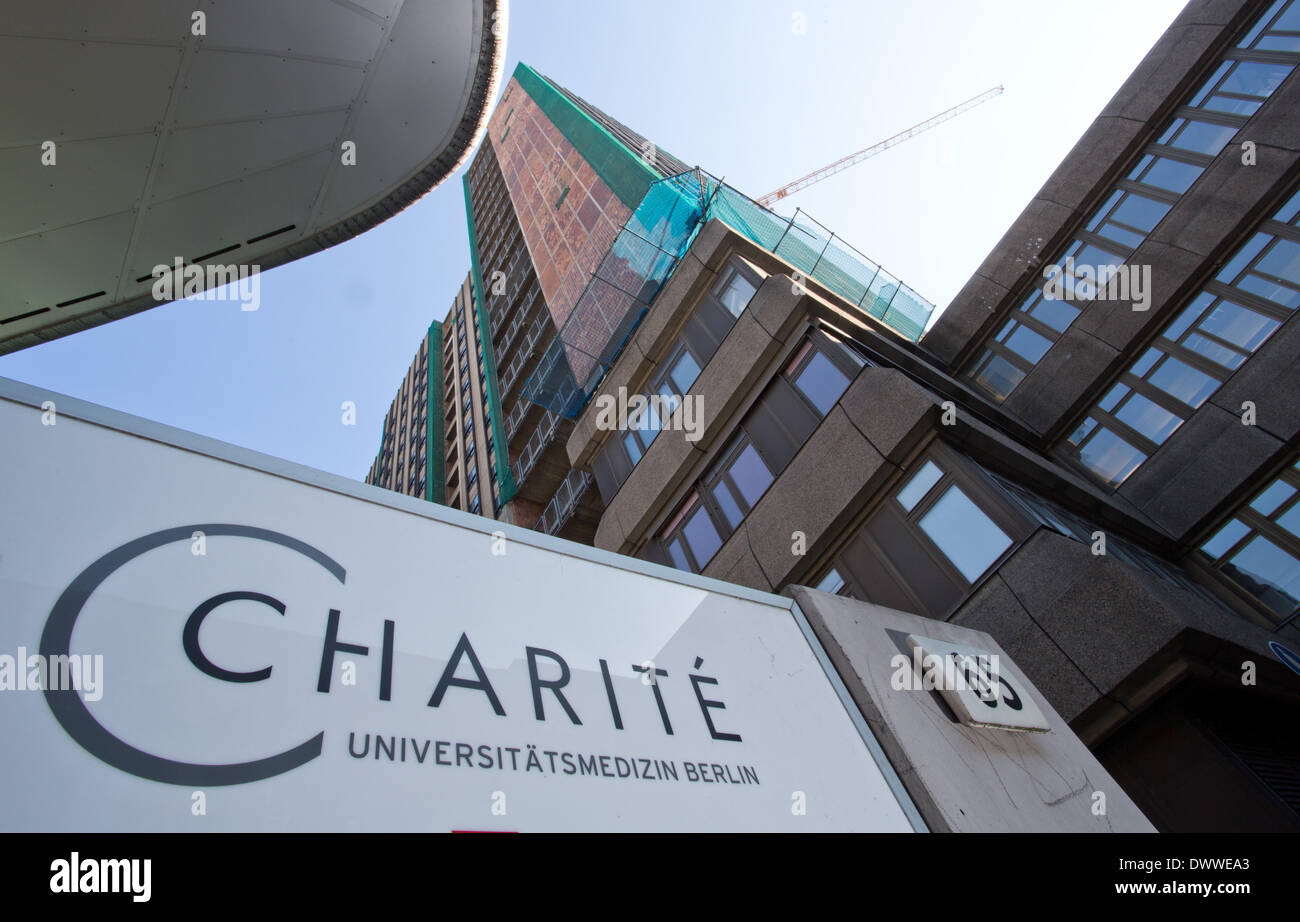 Berlin, Germany. 13th Mar, 2014. The ward block at Charite Hospital in ...