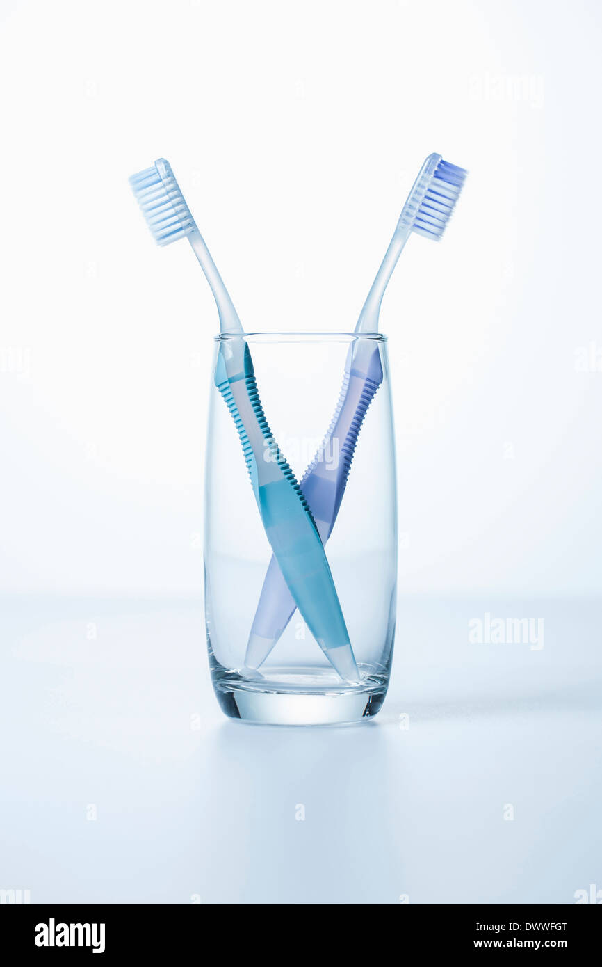 Toothbrush in a glass hi-res stock photography and images - Alamy