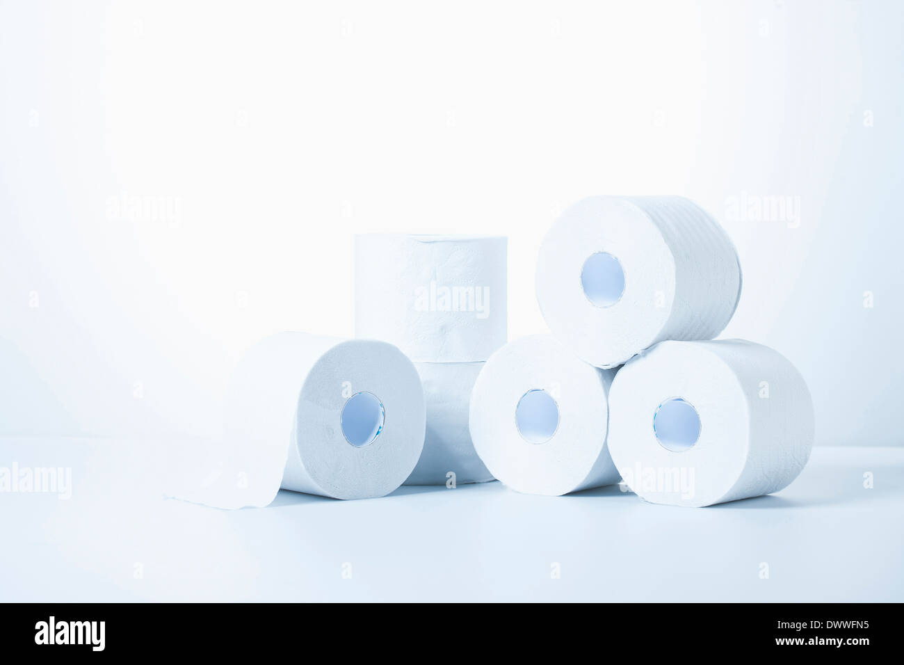 a pile of toilet paper rolls Stock Photo - Alamy