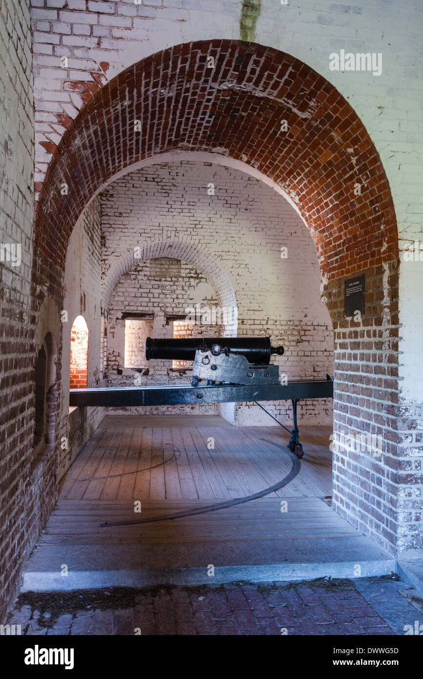 Fort Pulaski National Monument on Cockspur Island, Savannah, Georgia ...