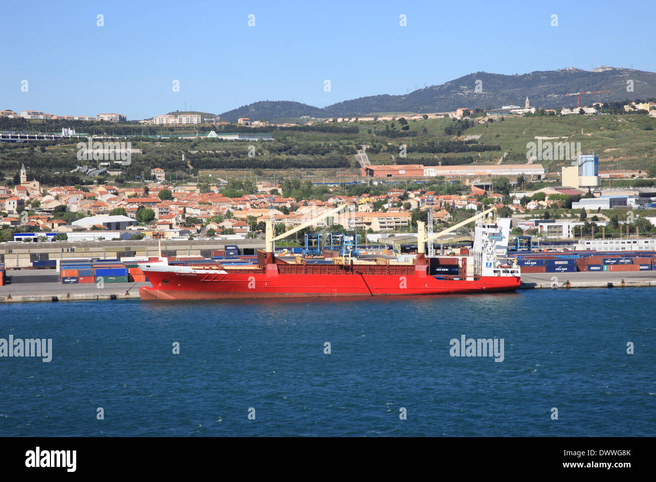 Marseille container ship hi-res stock photography and images - Alamy