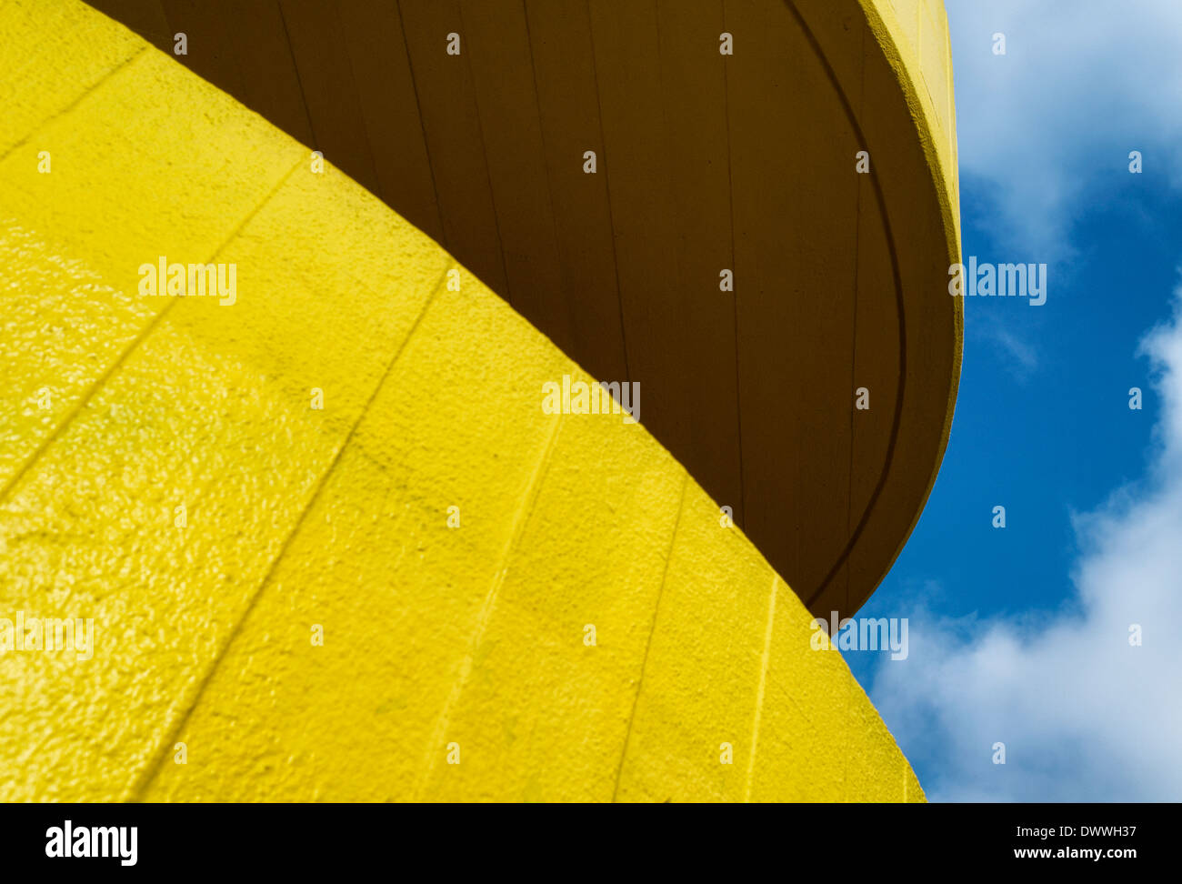 Yellow wall at Southbank London Stock Photo - Alamy