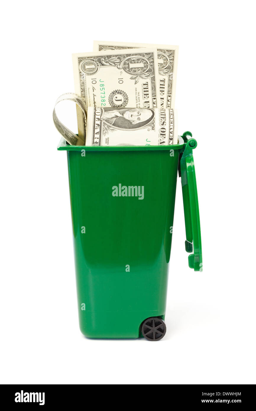 Green litter bin in Cut Out Stock Images & Pictures - Alamy