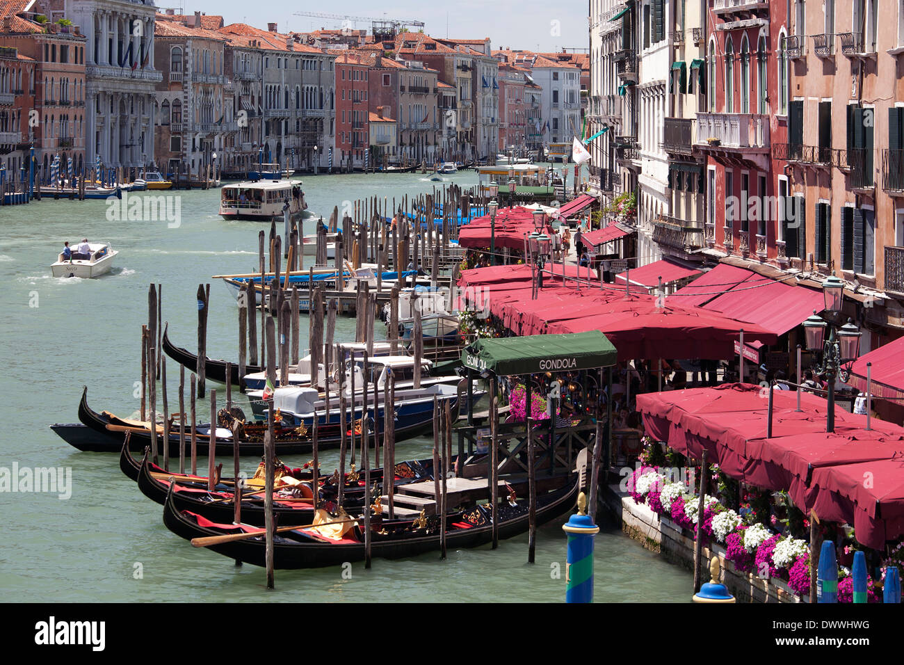 Venice - view of Grand Canal from Rialto Bridge Stock Photo - Alamy