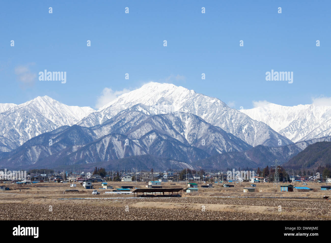 Shiga Plateau in winter, Nagano Prefecture, Japan Stock Photo - Alamy