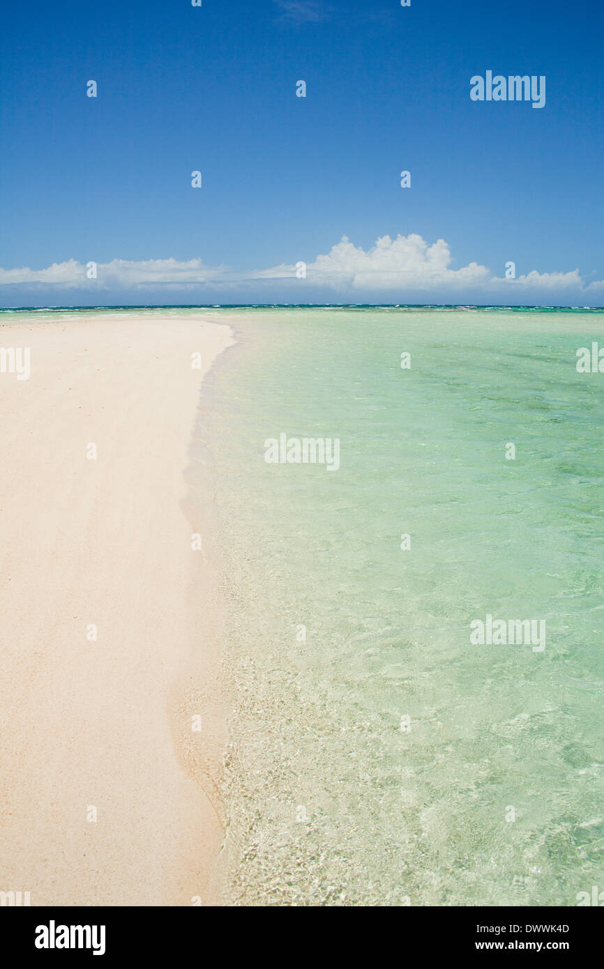 Clear water on white sand beach, Okinawa Prefecture, Japan Stock Photo ...