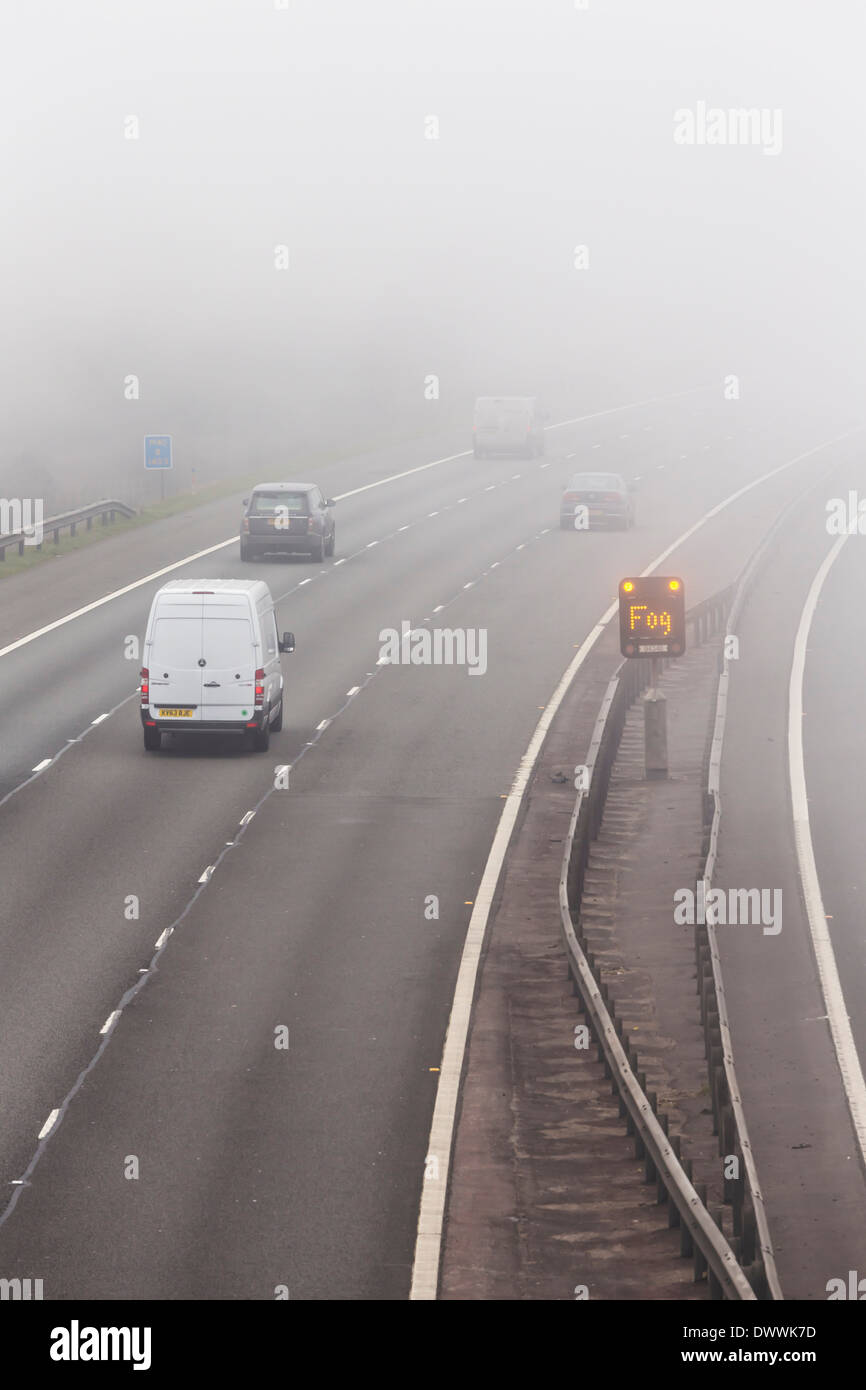 Motorway Fog Sign High Resolution Stock Photography and Images - Alamy