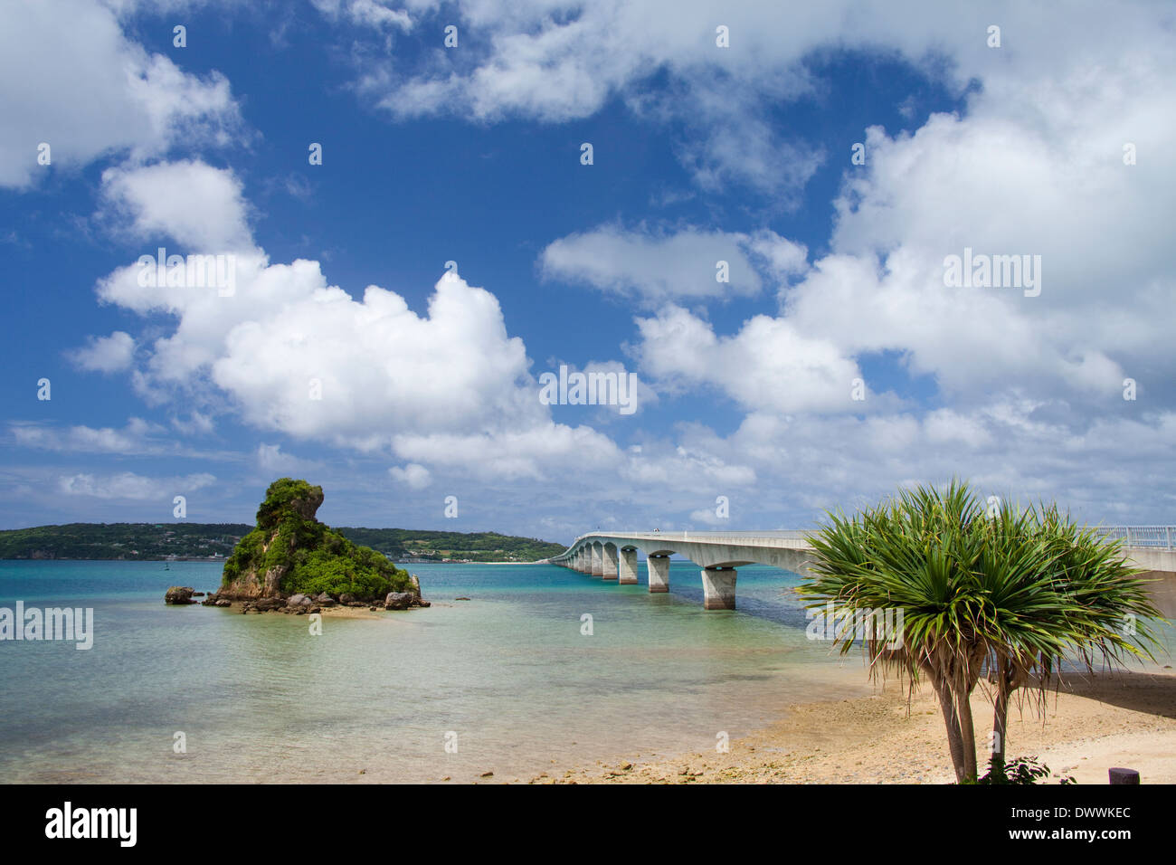 Bridge across sea, Okinawa Prefecture, Japan Stock Photo - Alamy