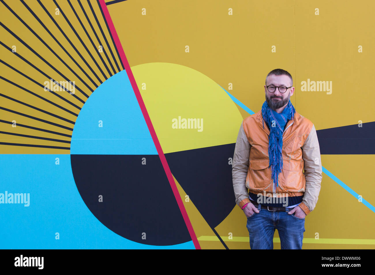 Art installation by German artist Lothar Götz at the Art14 art fair ...