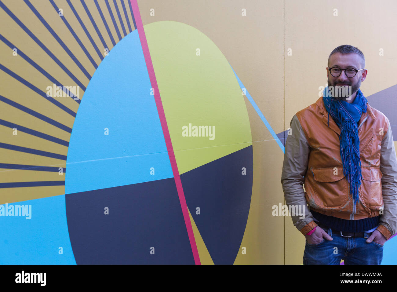 Art installation by German artist Lothar Götz at the Art14 art fair ...