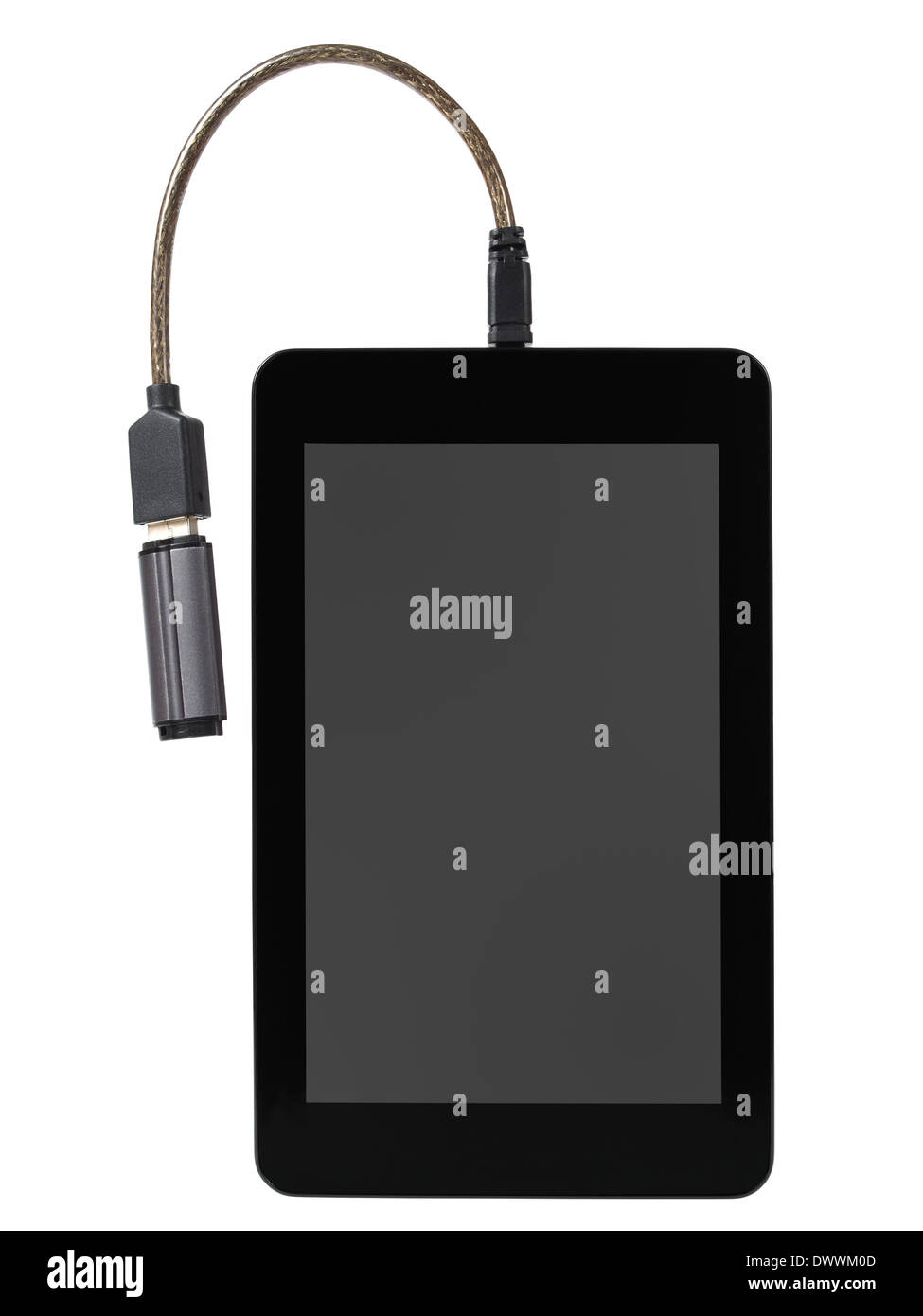 Tablet with pen drive Stock Photo - Alamy