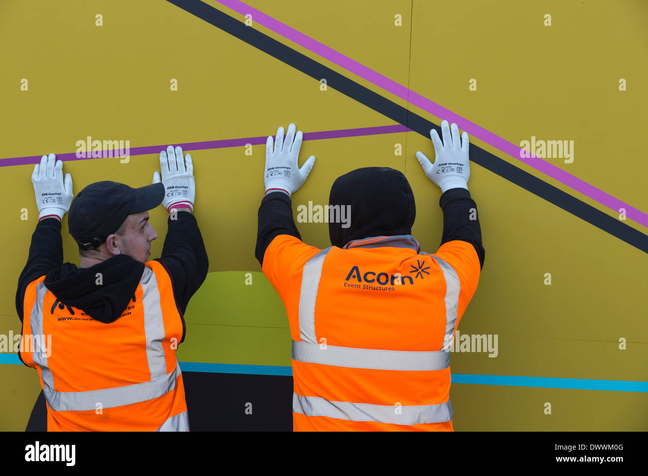 Art installation by German artist Lothar Götz at the Art14 art fair ...