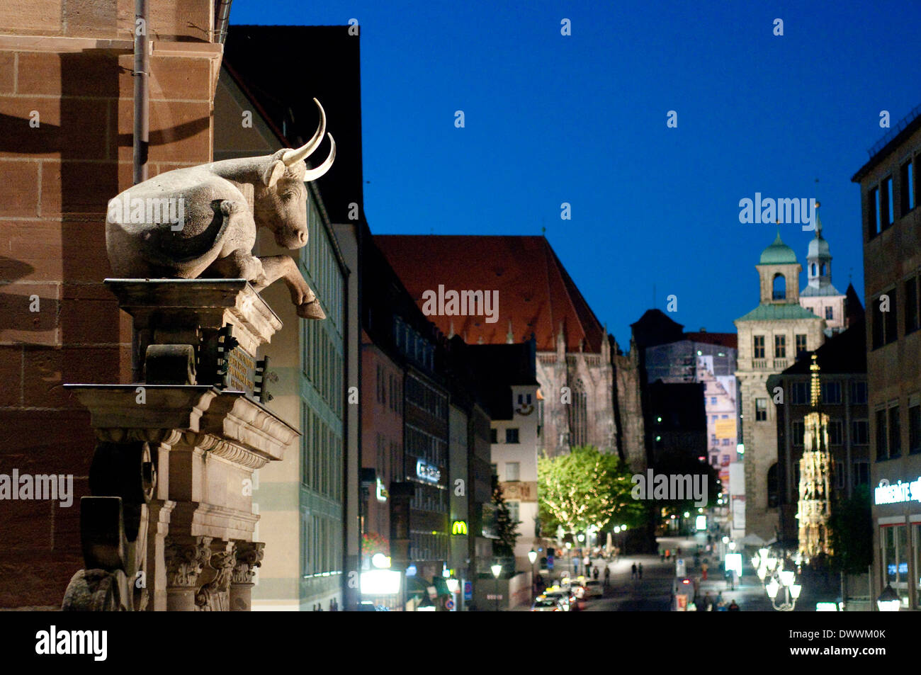 Germany bavaria nuremberg bull statue hi-res stock photography and ...