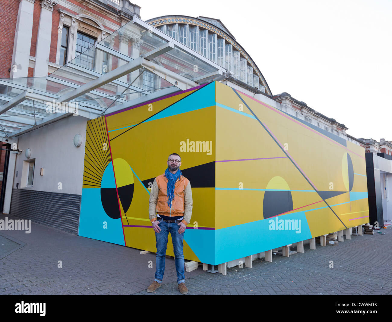 Art installation by German artist Lothar Götz at the Art14 art fair ...