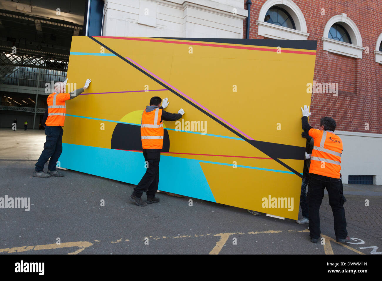 Art installation by German artist Lothar Götz at the Art14 art fair ...