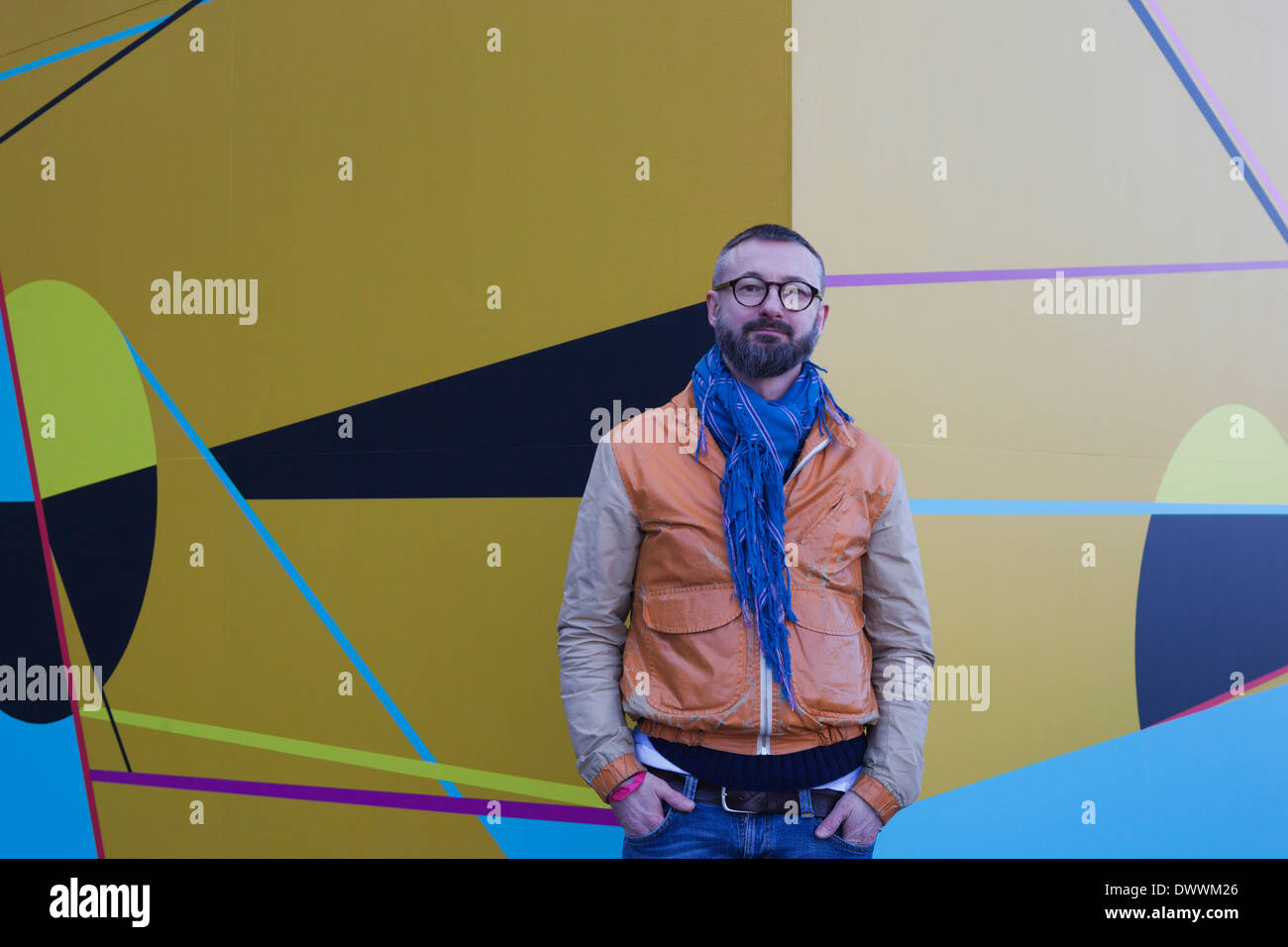 Art installation by German artist Lothar Götz at the Art14 art fair ...