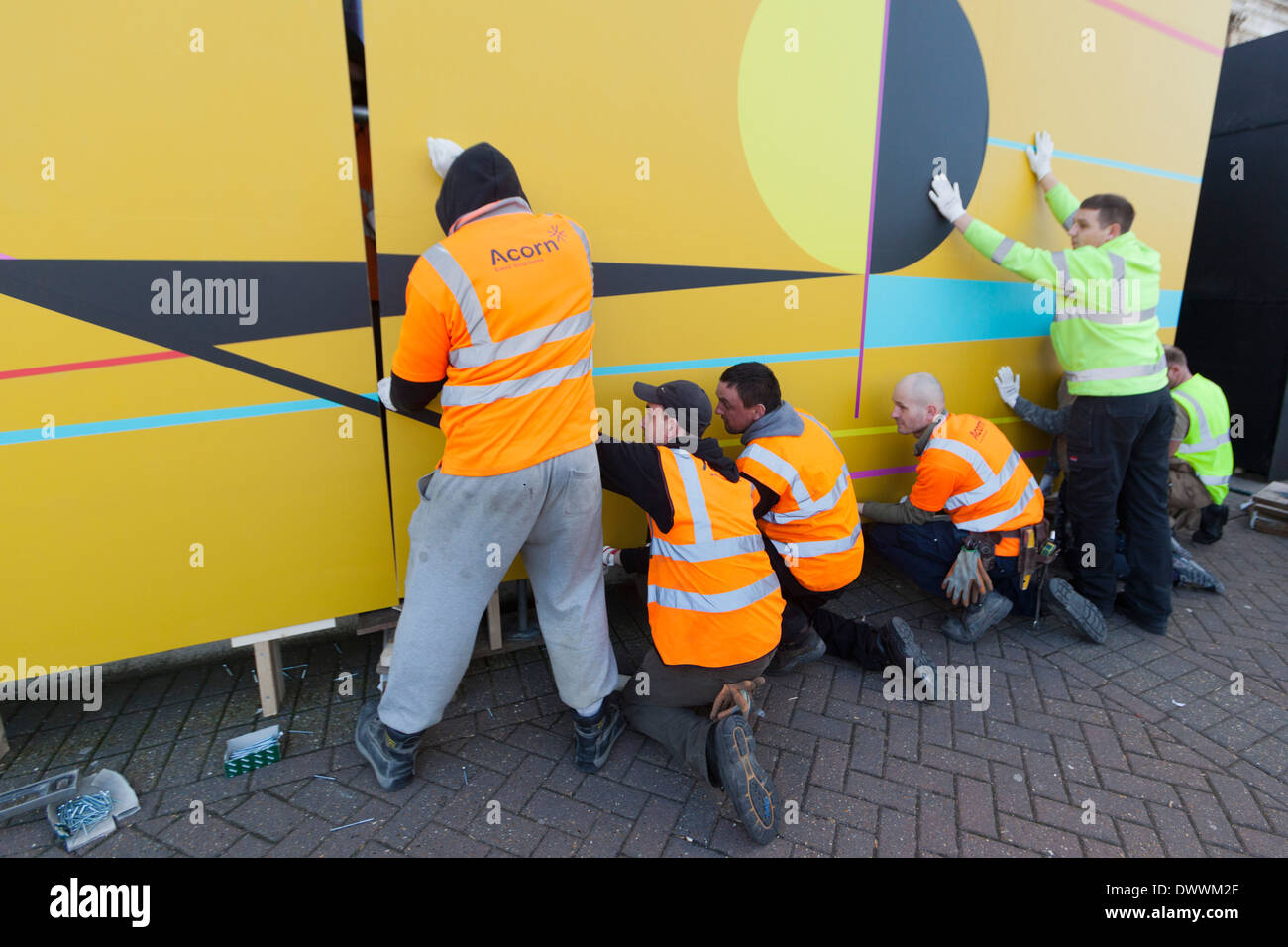 Art installation by German artist Lothar Götz at the Art14 art fair ...